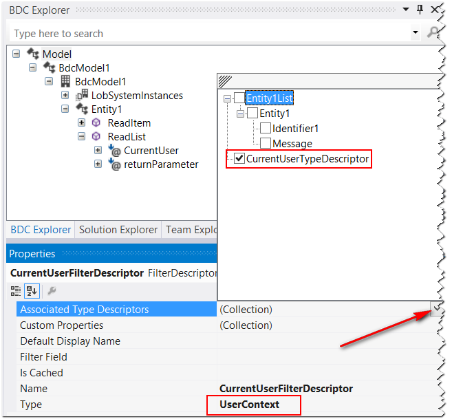 Programmatically retrieve logged in user in SharePoint 2013 BCS Object Model with Visual Studio ...